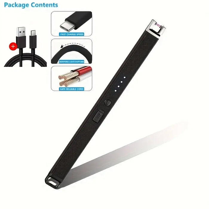 Windproof USB Rechargeable Arc Lighter - Canvape.com